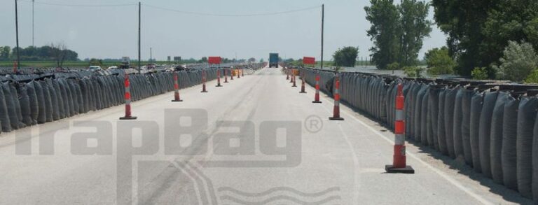 Water Barrier Materials for Dams, Dikes & Levees | TrapBag®